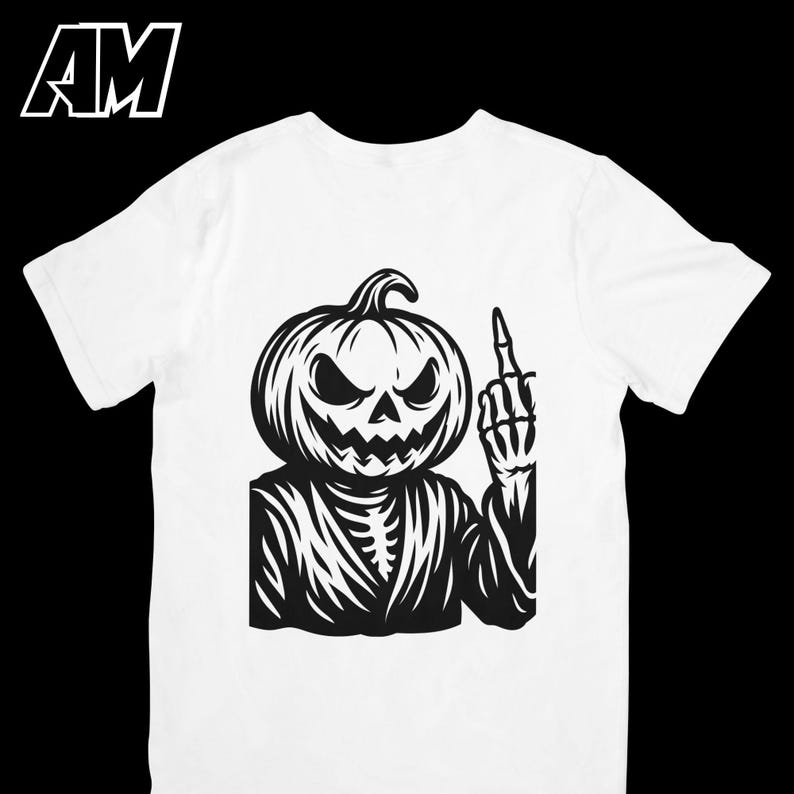 Halloween Middle Finger SVG Bundle: Gothic Horror Clipart (digital ...