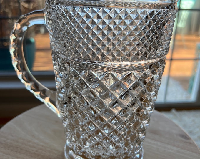Vintage Glass Pitcher - Wexford Pattern - Etsy