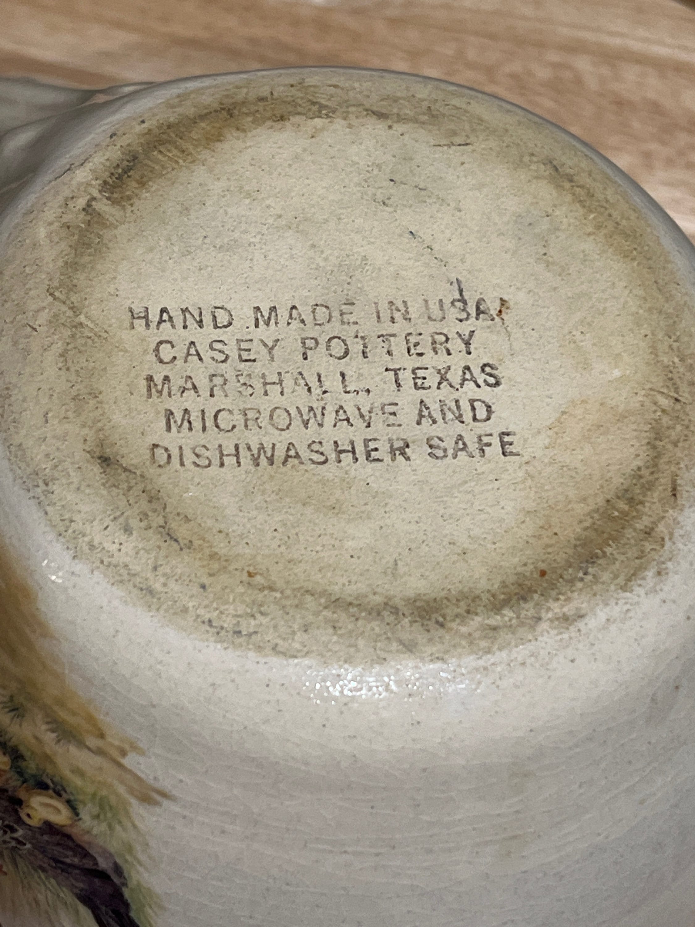 Vintage Casey Pottery Pitcher, Marshall Texas 6 X 8” Hand Painted Heart ...
