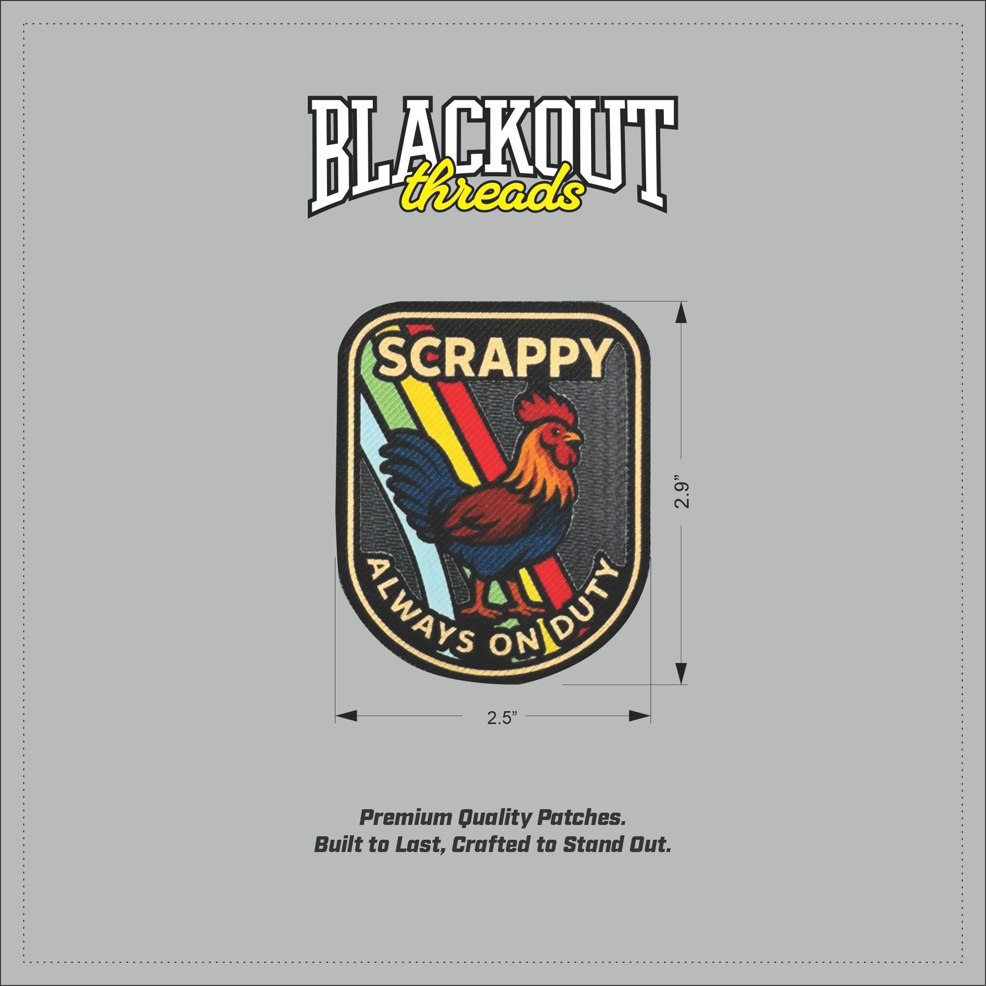 Scrappy Rooster - ARC Raiders Inspired Patch - Iron on / Hook Backing ...