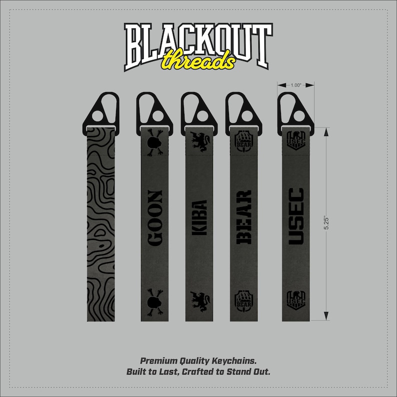 Tarkov-inspired Tactical Keychain | USEC, BEAR | Gamer Gift, EDC Clip ...