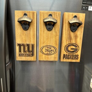 Personalized Magnetic Bottle Opener: Wall Mount Cap Catcher, Bar ...