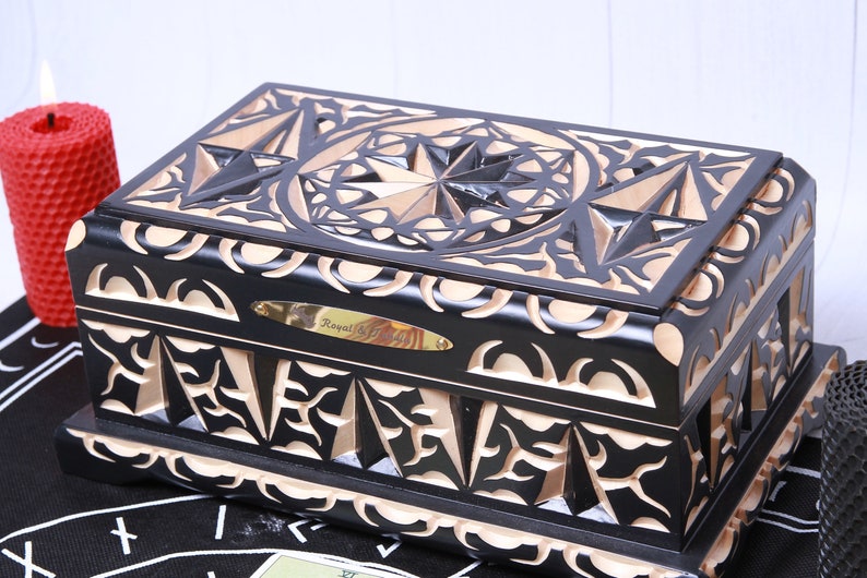 Tarot Box Tarot Card Storage Major Arcana Tarot Box Altar - Etsy