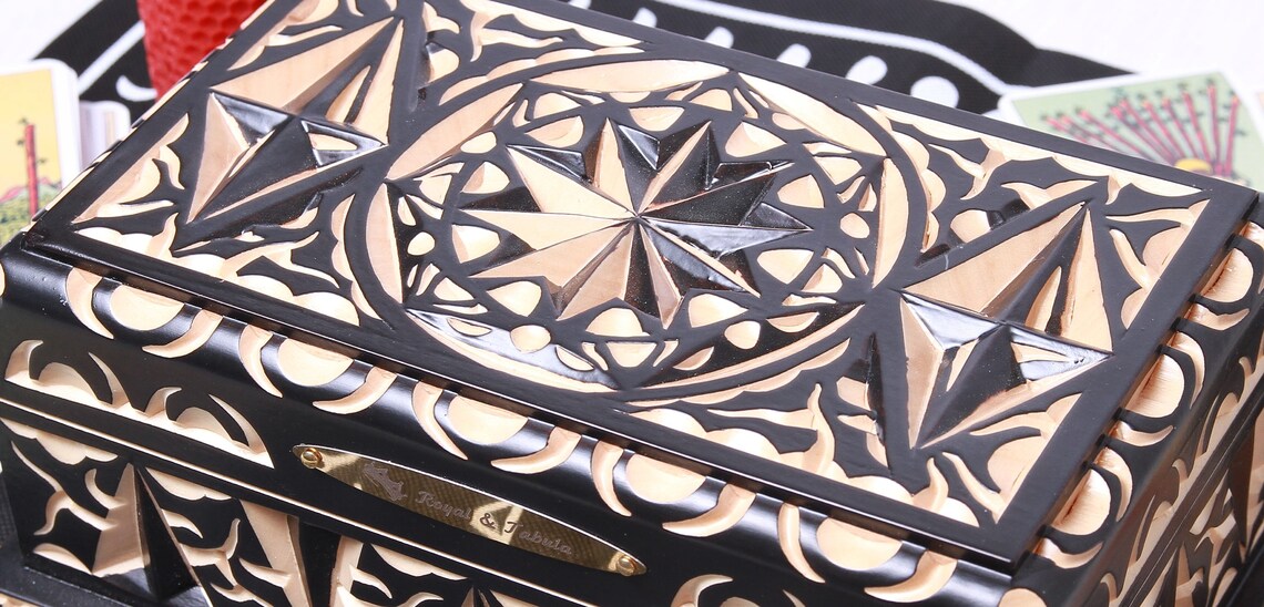 Tarot Box Tarot Card Storage Major Arcana Tarot Box Altar - Etsy