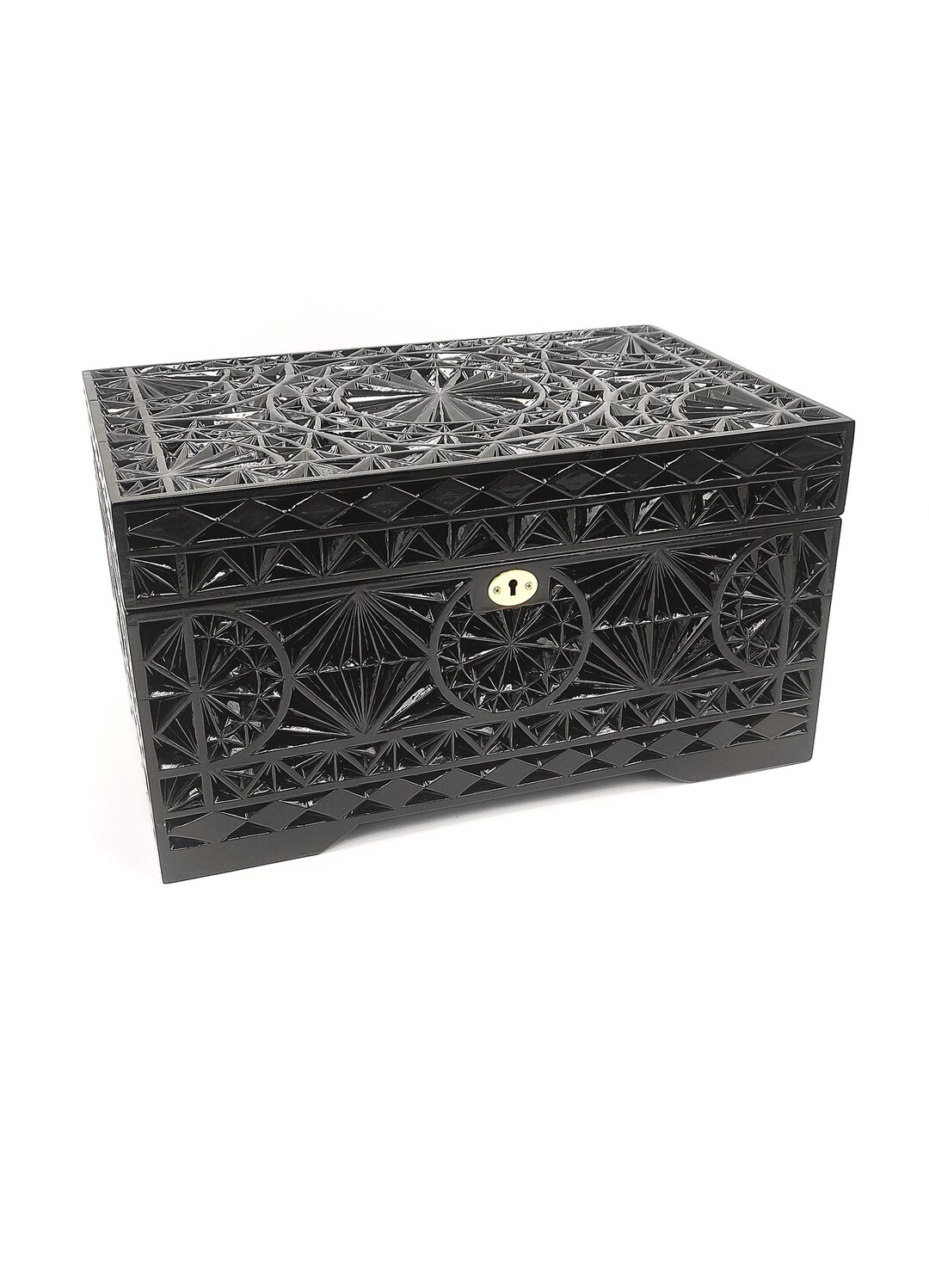 Handmade Lockable Keepsake Box - Custom Storage With Soft Velour Lining ...