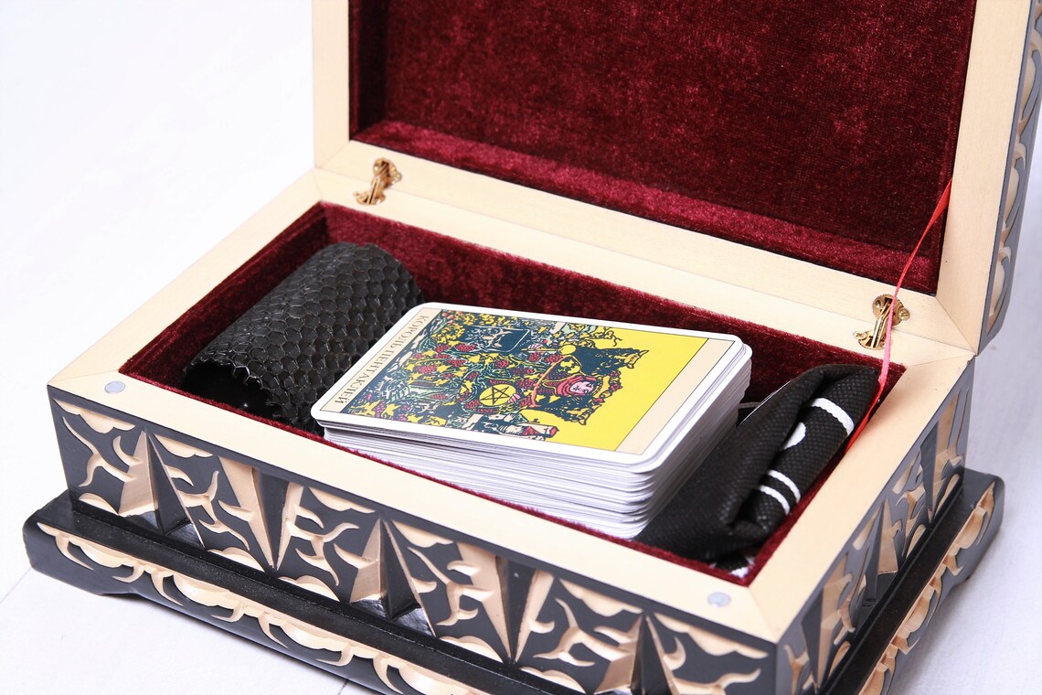 Tarot Box Tarot Card Storage Major Arcana Tarot Box | Etsy