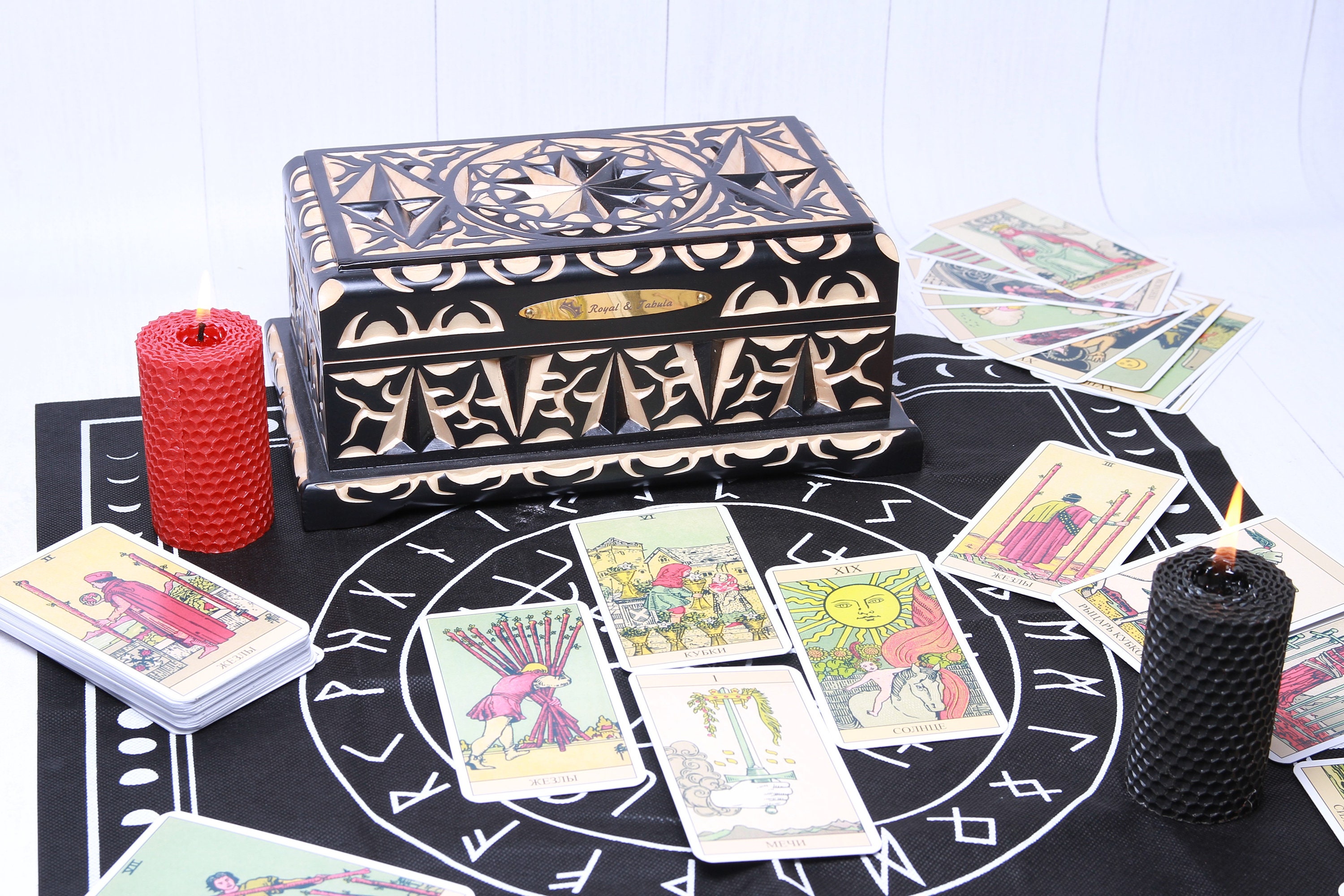 Tarot Box Tarot Card Storage Major Arcana Tarot Box | Etsy