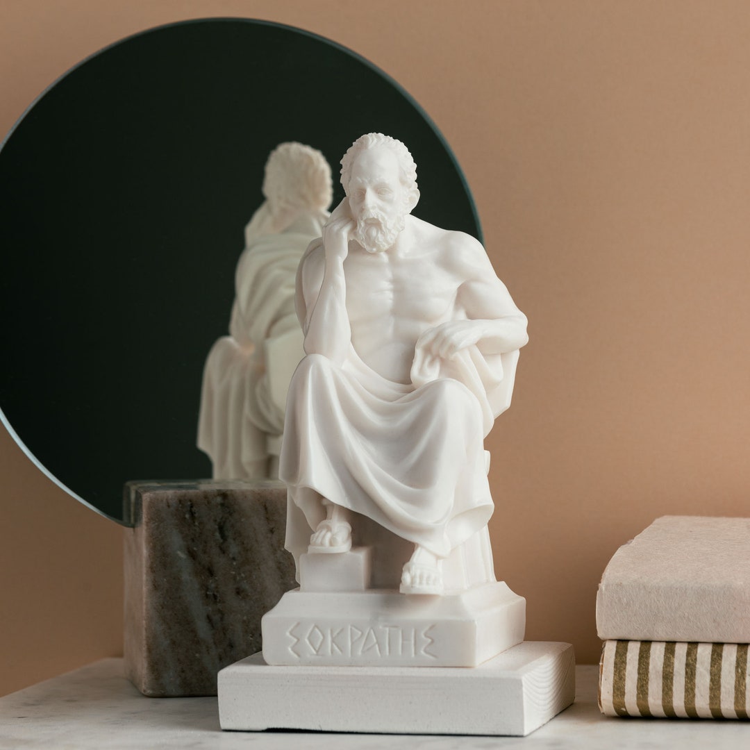 Socrates Statue Greek Philosopher Sculpture Ancient Greek Figurine 18 ...