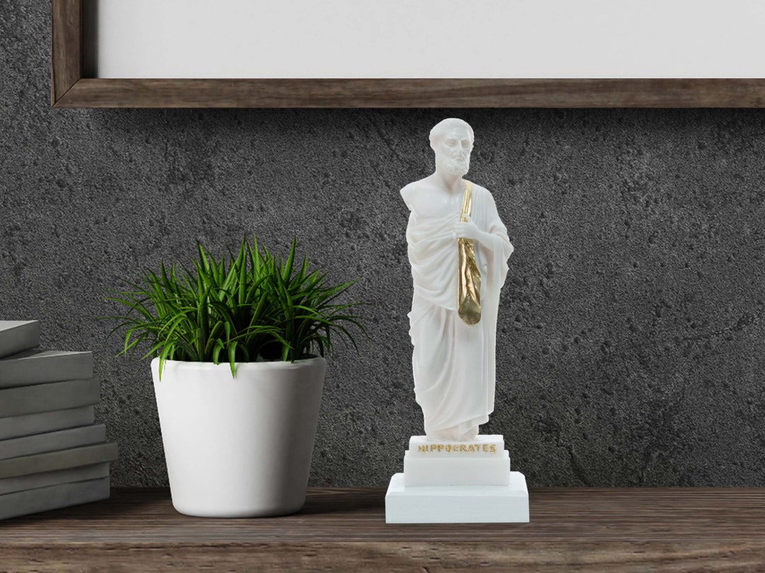 Hippocrates Sculpture Ancient Greek Statue Doctor Gift 26 Cm Height - Etsy