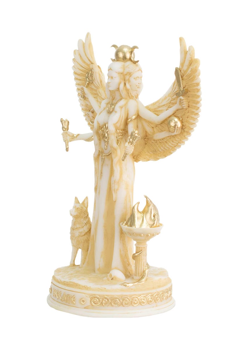 Hecate Statue Greek Triple Goddess of Magic for Home Decor Gifts Acient ...