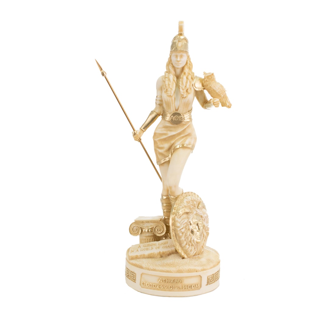 Athena Statue Greek Goddess of Wisdom for Home Decor Gifts Figurine ...
