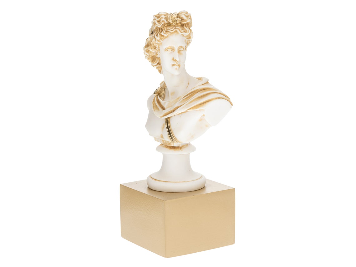 Apollo Bust Statue Marble Sculpture Greek Ancient God Height | Etsy