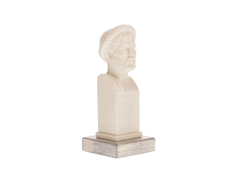 Pythagoras Bust Greek Head Statue Ancient Greek Mathematician Sculpture ...