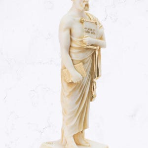 Socrates Greek Philosopher Statue Handmade Marble Cast Office Gift ...