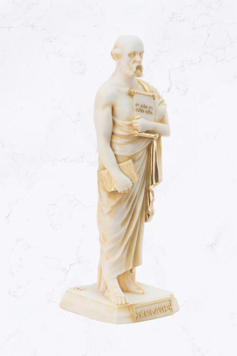 Socrates Greek Philosopher Statue Handmade Marble Cast Office Gift ...