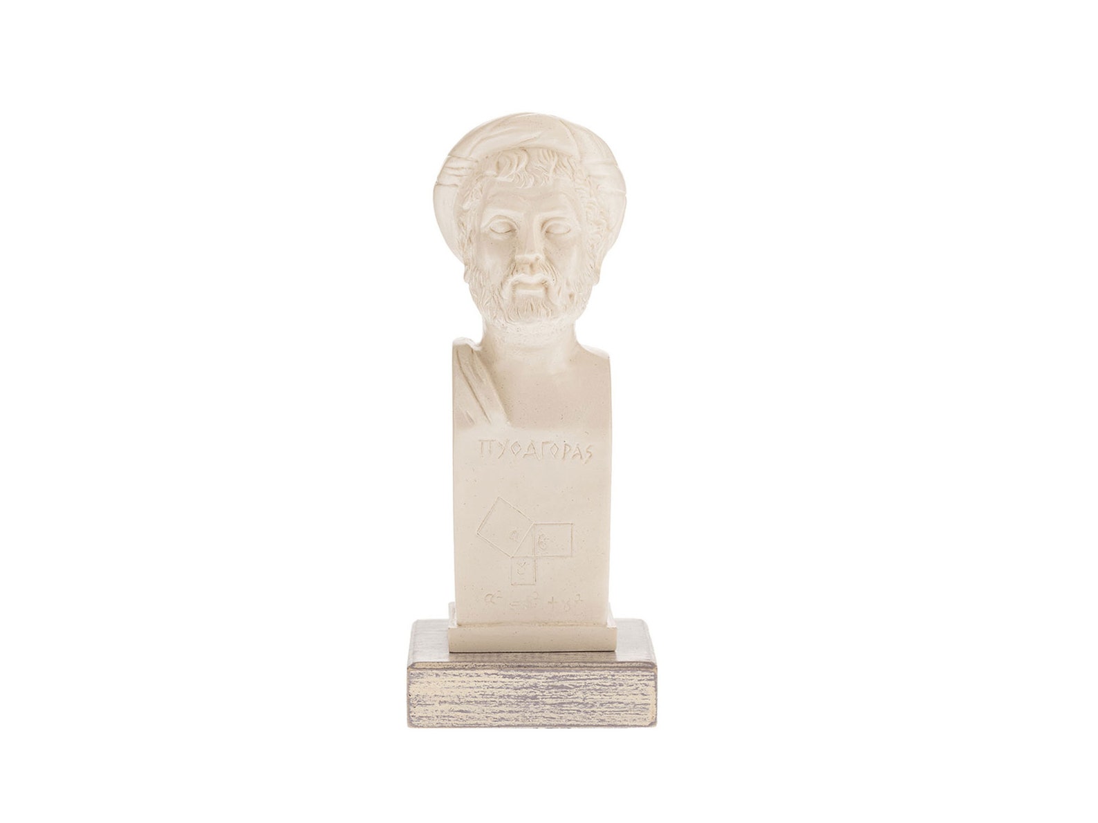 Pythagoras Bust Greek Head Statue Ancient Greek Mathematician Sculpture ...