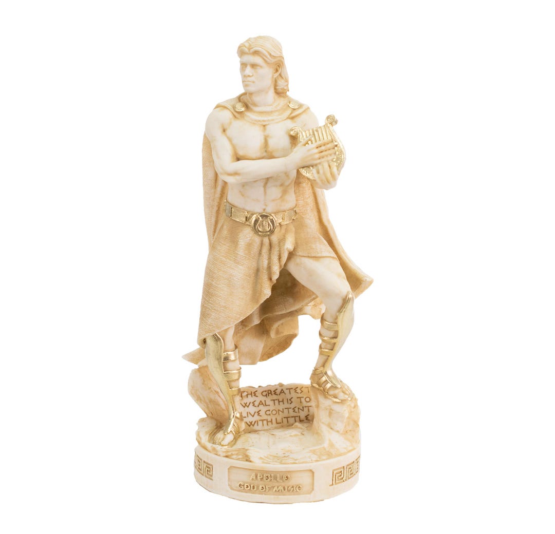 Apollo Statue Greek God of Music for Home Decor Gifts Figurine ...