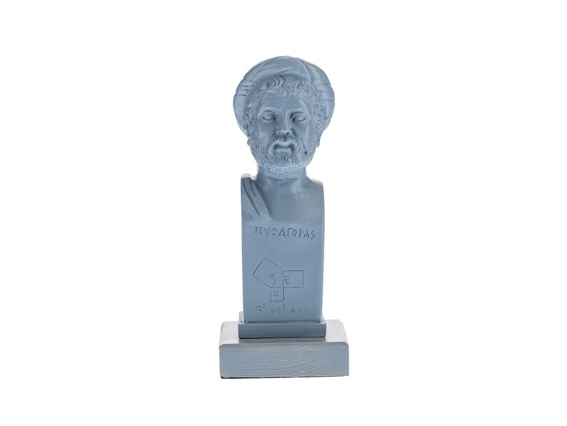Pythagoras Bust Greek Head Statue Ancient Greek Mathematician Sculpture ...