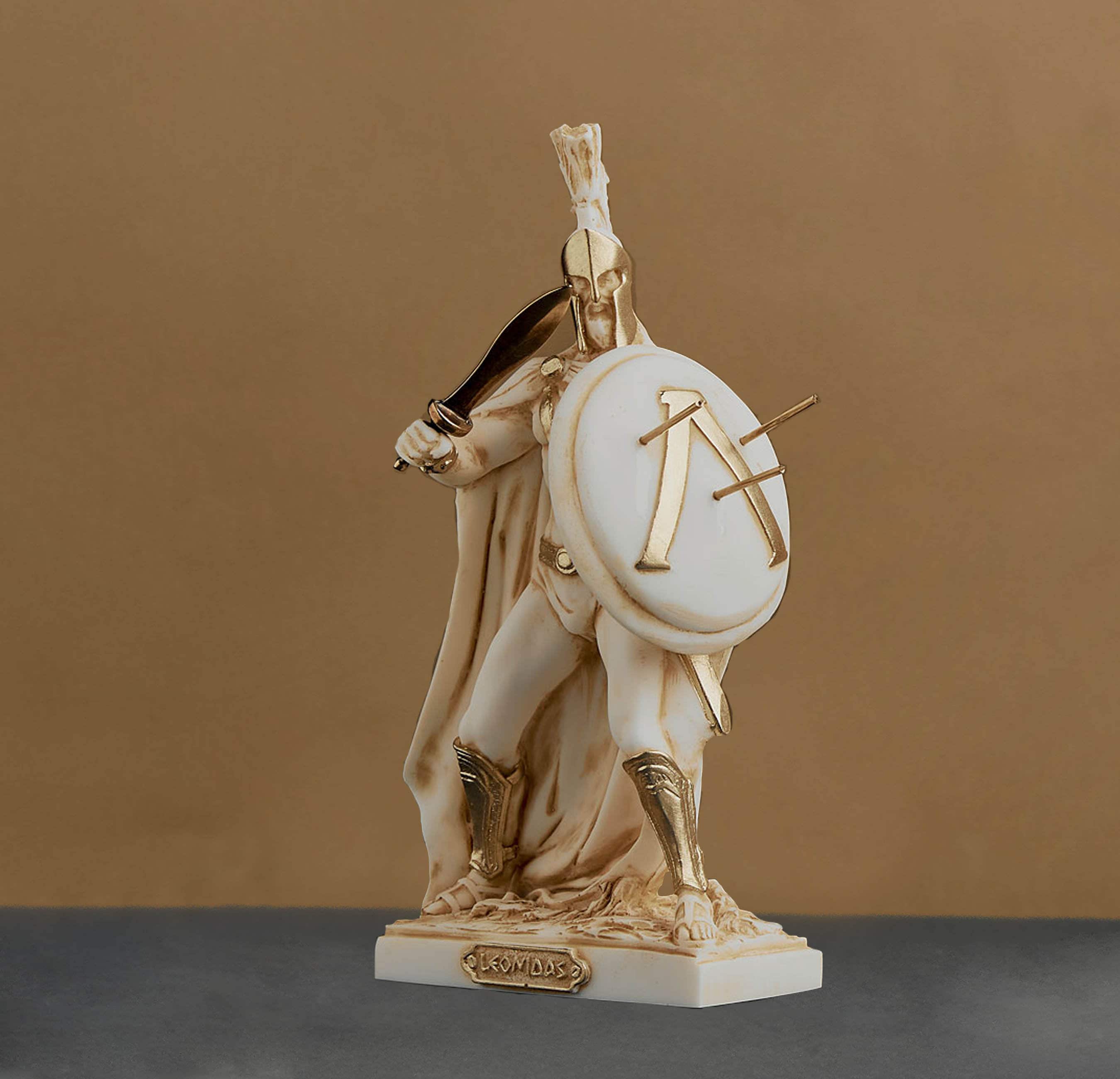 Leonidas Statue Spartan King Greek Sculpture Heroes Figurine 21,5 Cm ...