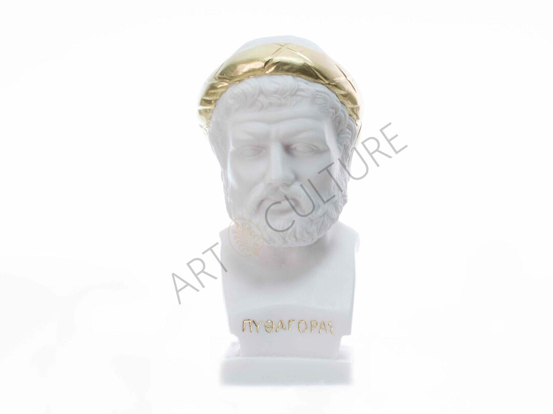 Pythagoras Bust Greek Head Statue Ancient Greek Mathematician Sculpture ...