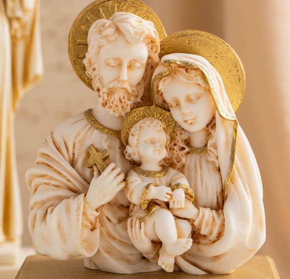 Holy Family Statue White