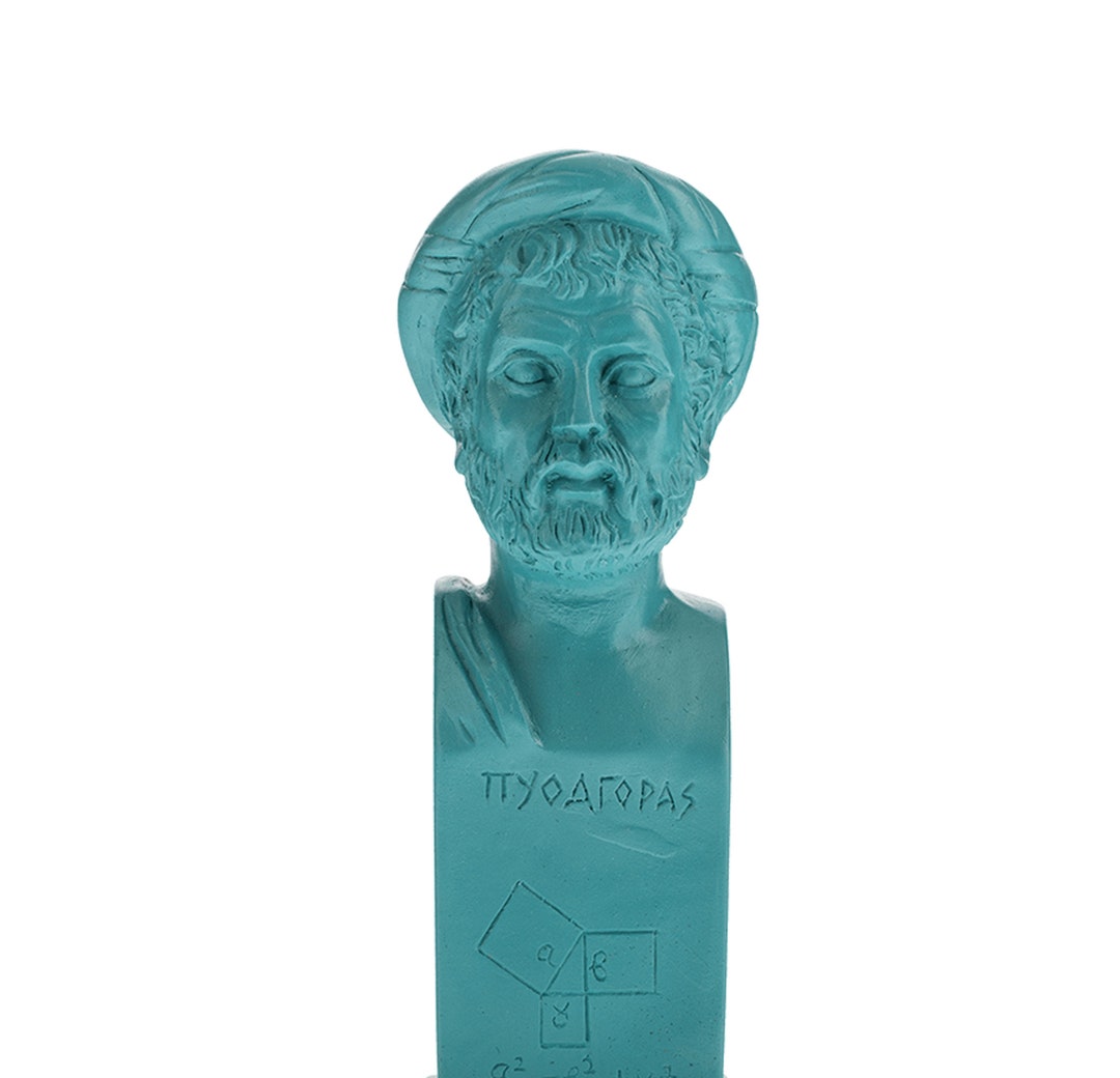 Pythagoras Bust Greek Head Statue Ancient Greek Mathematician Sculpture ...