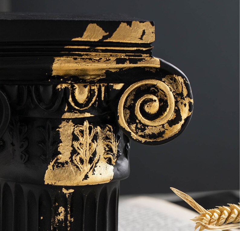 Art Statue Ionic Colum Modern Bookend Handpaint Minimalist Decor - Etsy