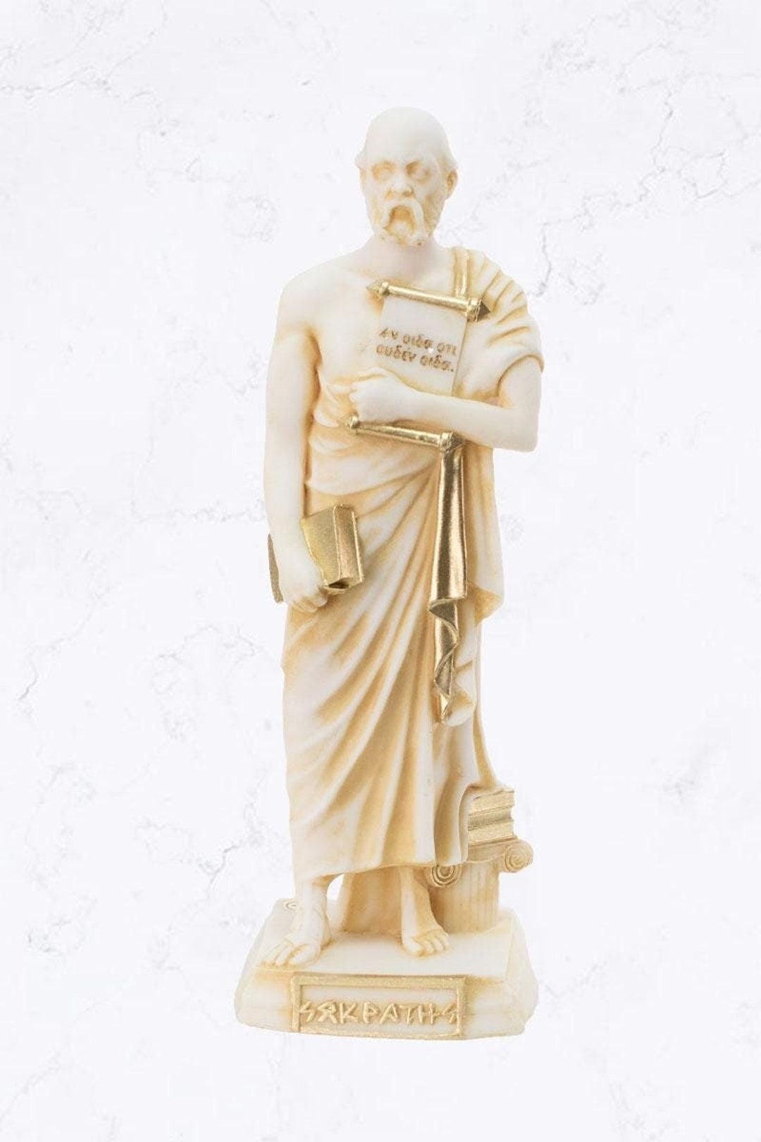 Socrates Greek Philosopher Statue Handmade Marble Cast Office Gift ...