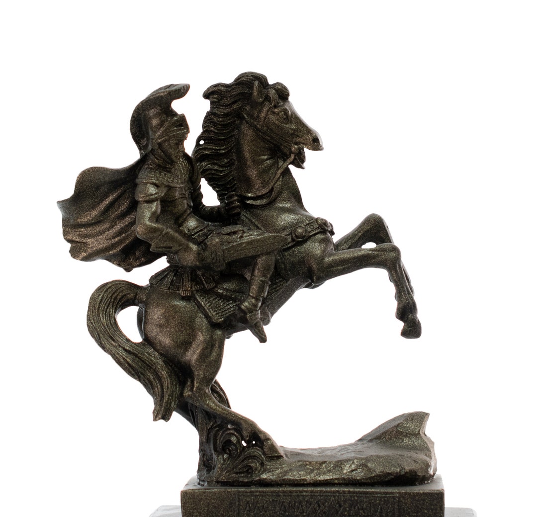 Alexander the Great and Bucephalus Home Decor Statue 19 Cm Height - Etsy