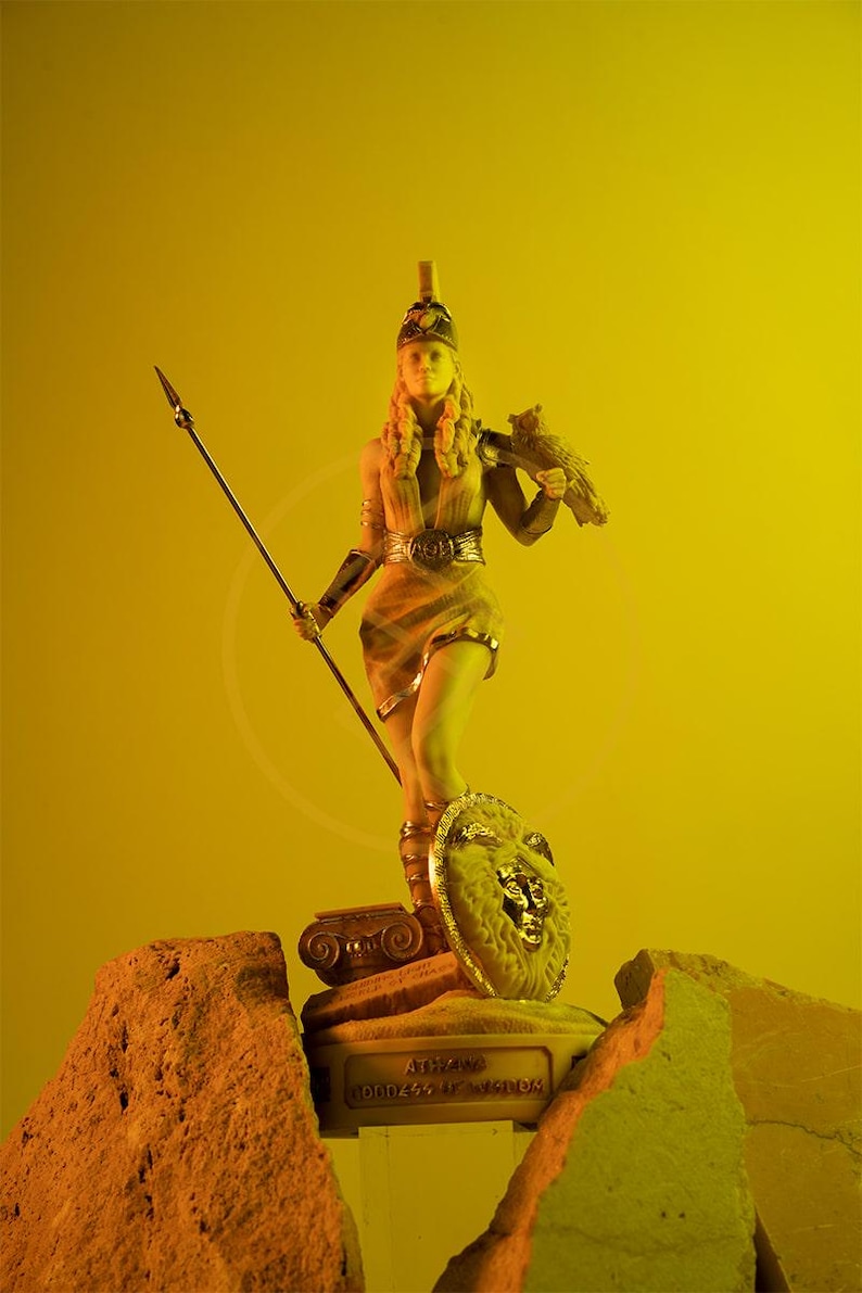 Athena Statue Greek Goddess of Wisdom for Home Decor Gifts Figurine ...