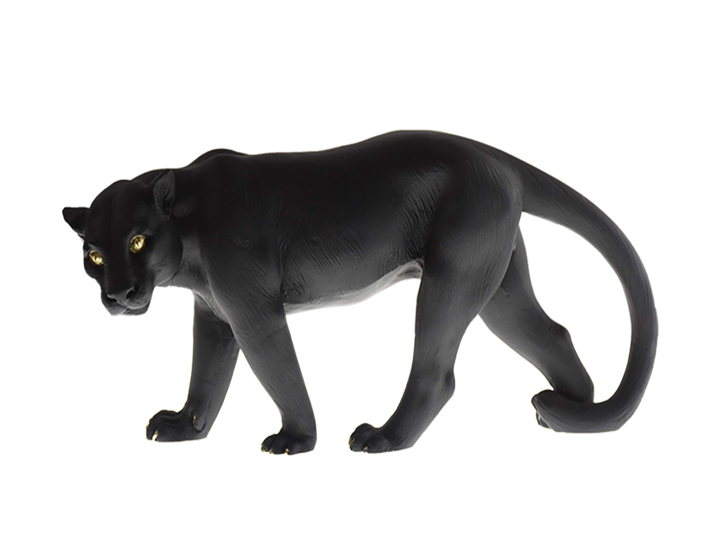 Panther Sculpture Black Animal Figurine Black Width 31cm - Etsy