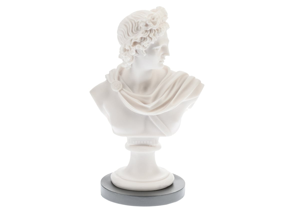 Apollo Bust Sculpture Limited Minimalist Home Decor 25.5 Cm - Etsy