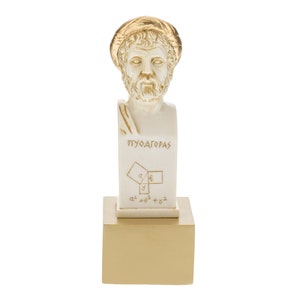 Pythagoras Bust Greek Head Statue Ancient Mathematician Teacher ...