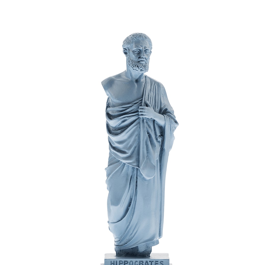Hippocrates Statue Ancient Greek "father of Modern Medicine Sculpture ...
