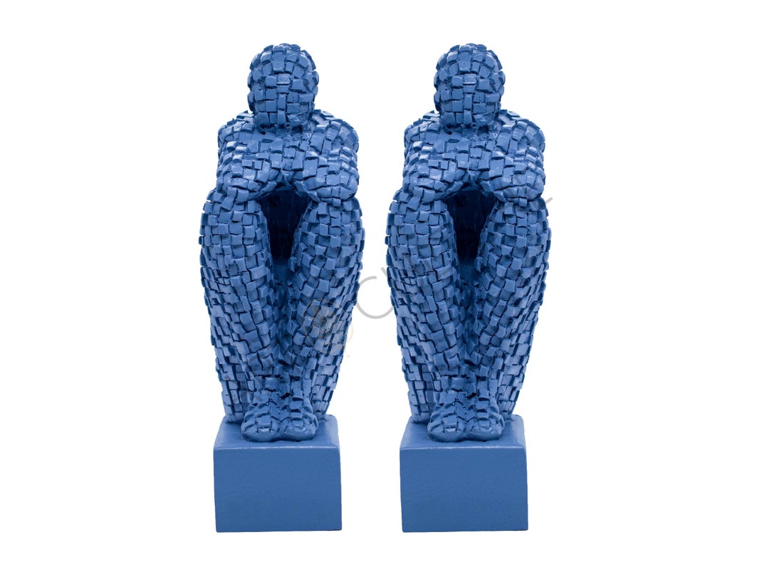2 Knights Modern Bookends Set (2 Pieces) Abstract Sculpture Modern Home ...