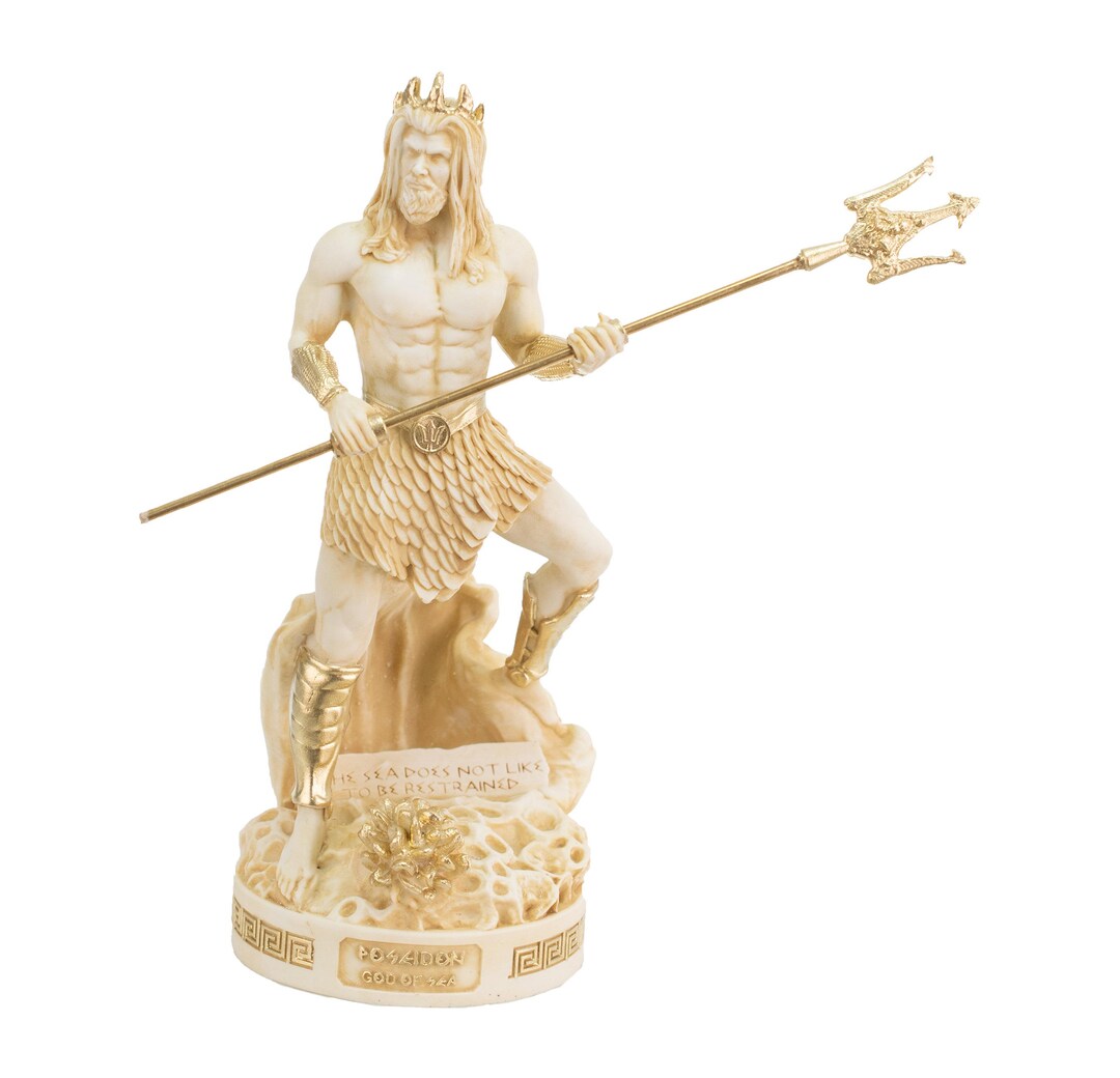 Poseidon Statue Greek God of Seas for Home Decor Gifts Figurine ...