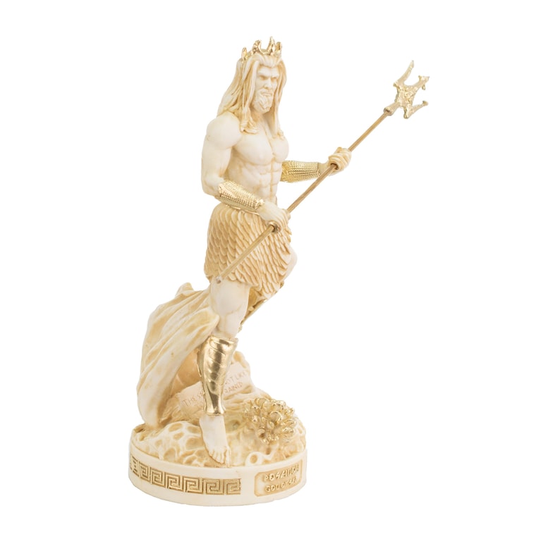 Poseidon Statue Greek God of Seas for Home Decor Gifts Figurine ...