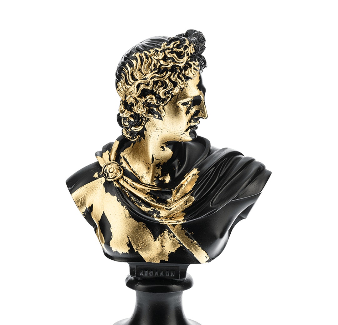 Apollo Bust Sculpture Limited Minimlaist Home Decor 33 Cm Height - Etsy