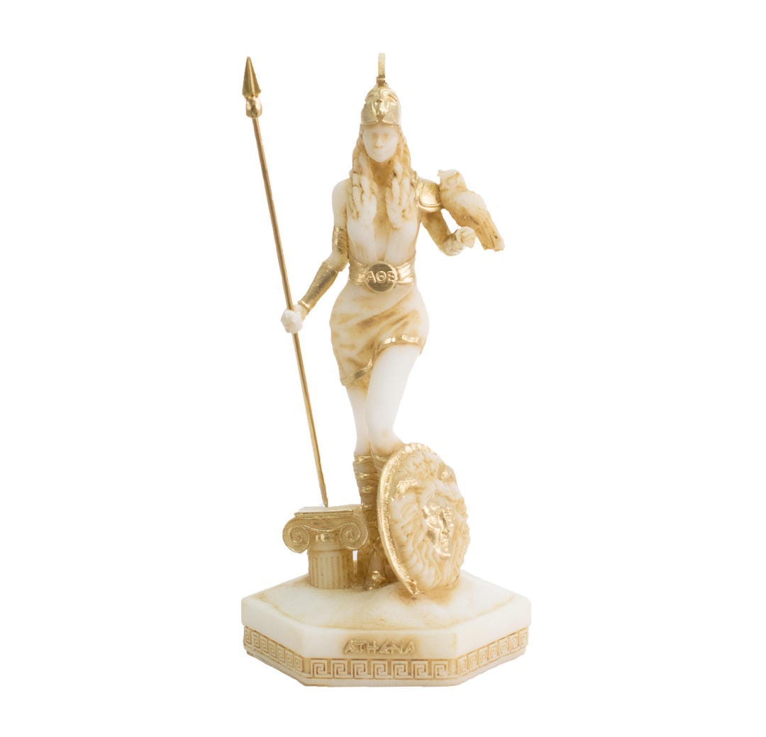 Athena Statue Greek Goddess of Wisdom for Home Decor Gifts Figurine ...