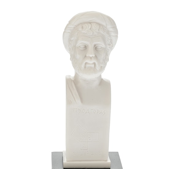 Pythagoras Bust Greek Head Statue Ancient Mathematician - Etsy UK