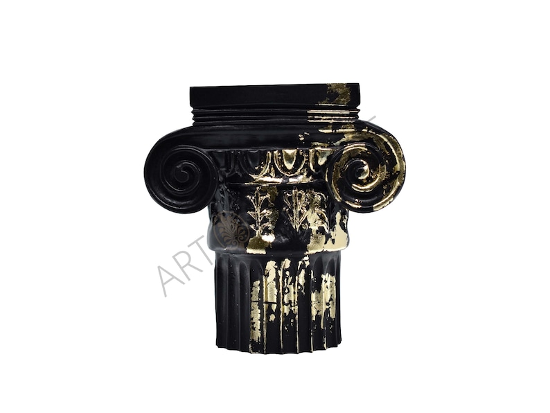Art Statue Ionic Colum Modern Bookend Handpaint Minimalist Decor - Etsy