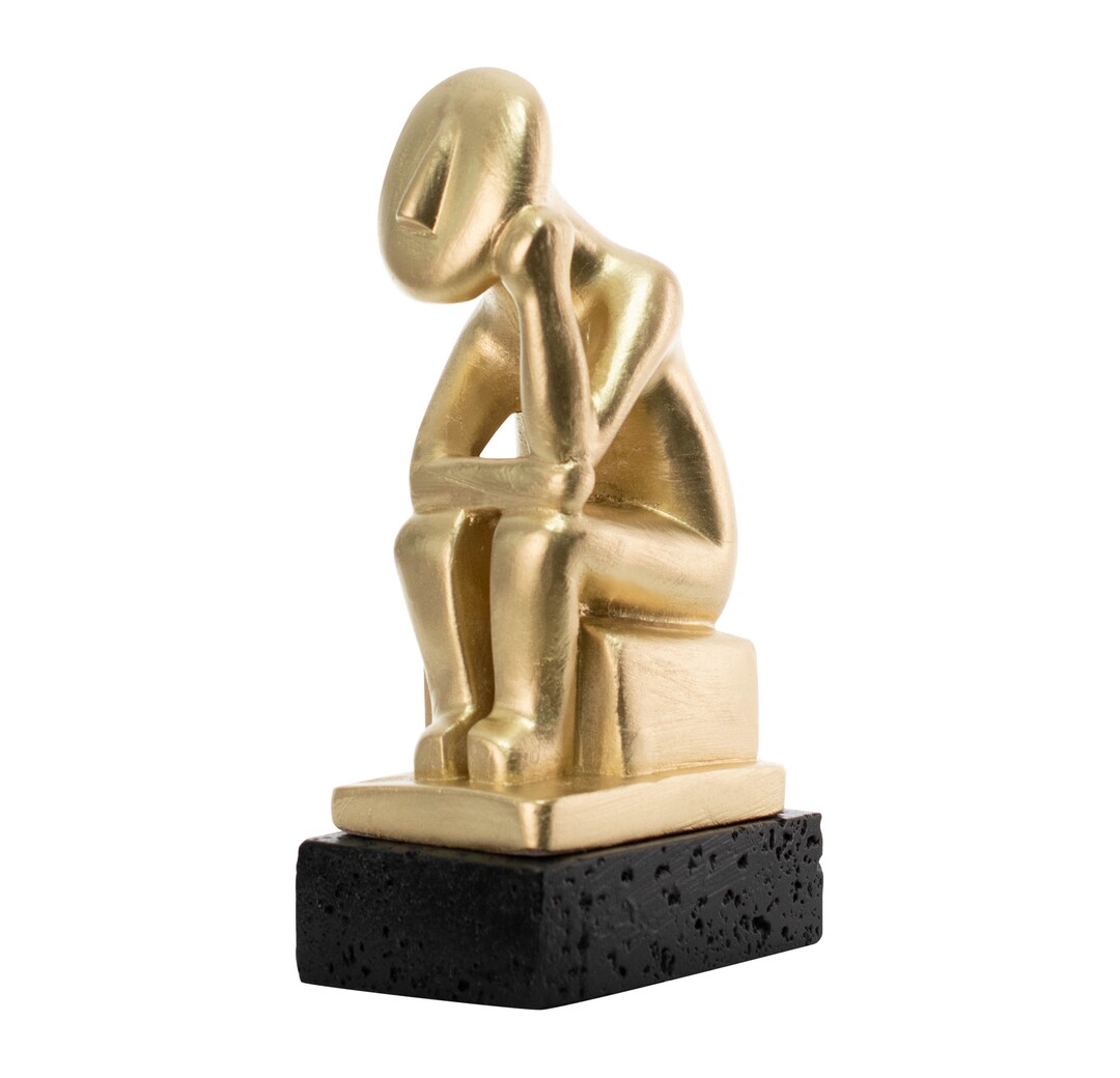 Cycladic Idol Boy Modern Sculpture White Stone Pop Art Home Decor 19.5 ...