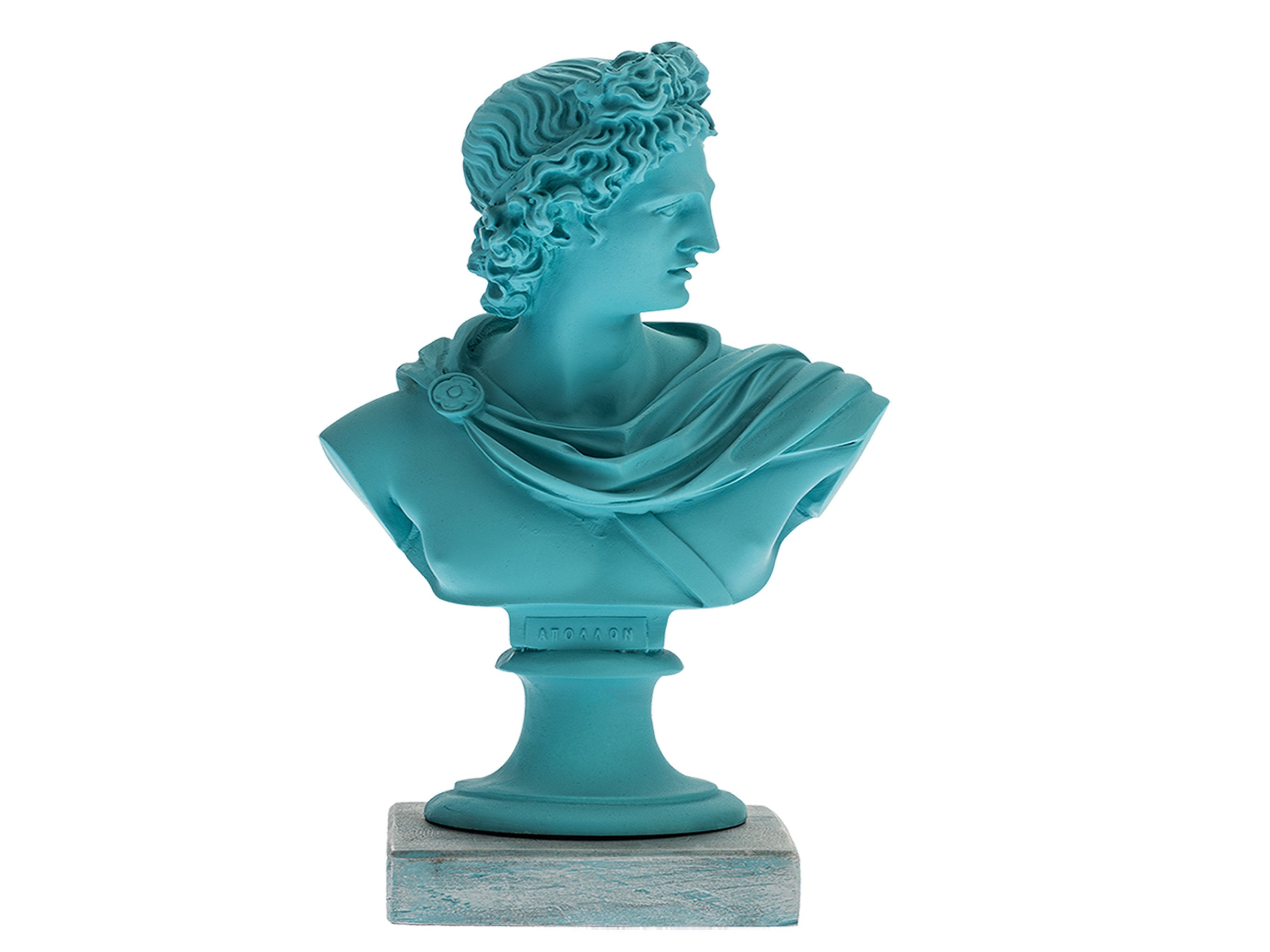 Apollo Statuegreek Sculpture Apollo Bust Modern Statuette | Etsy