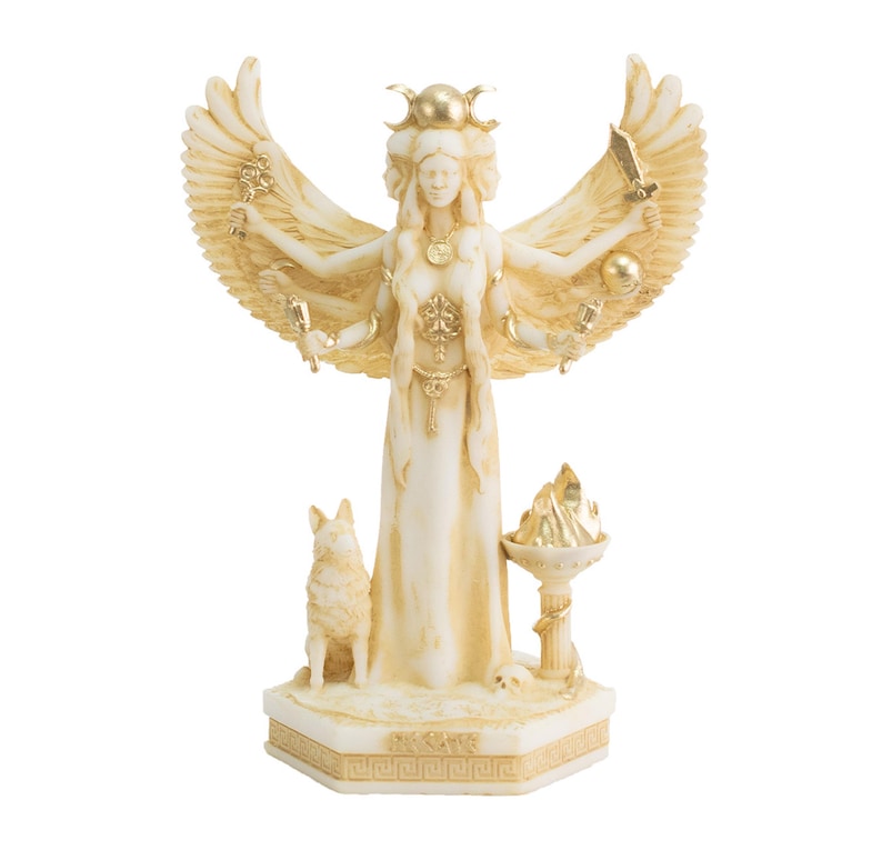 Hecate Statue Greek Triple Goddess of Magic for Home Decor Gifts Acient ...