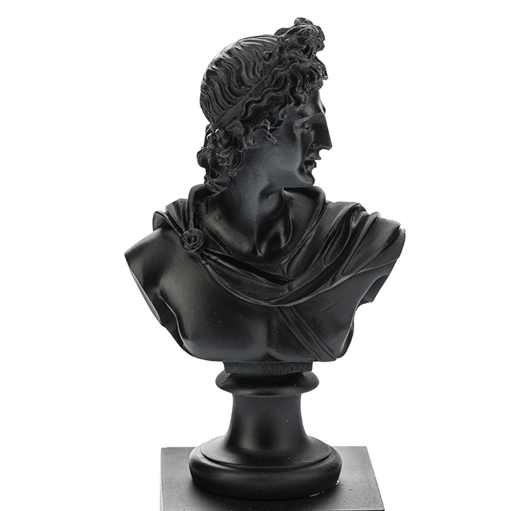 Apollo Bust Statue Marble Sculpture Greek Ancient God Height 21 Cm ...