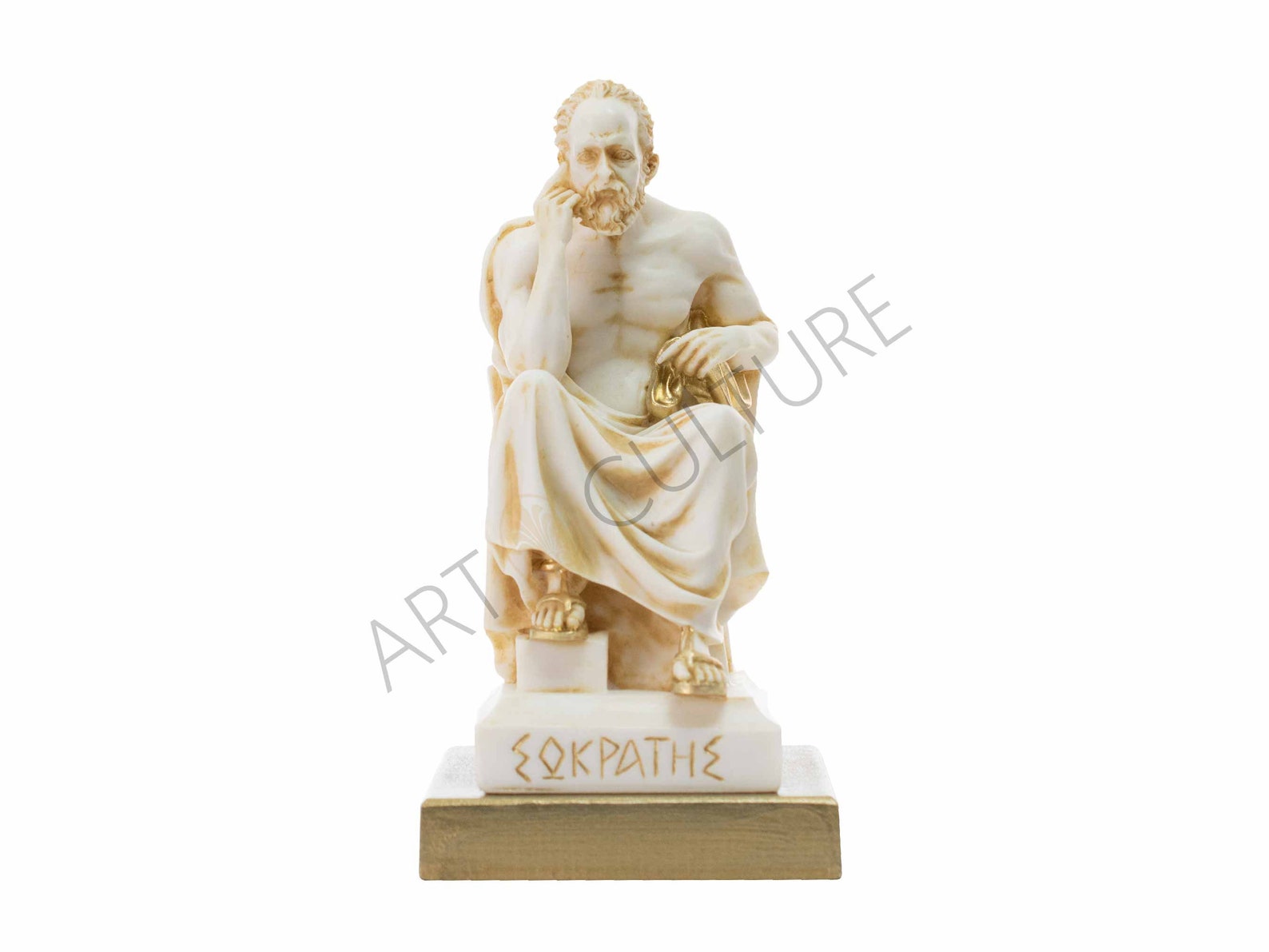 Socrates Statue Greek Philosopher Sculpture Ancient Greek Figurine 18 ...
