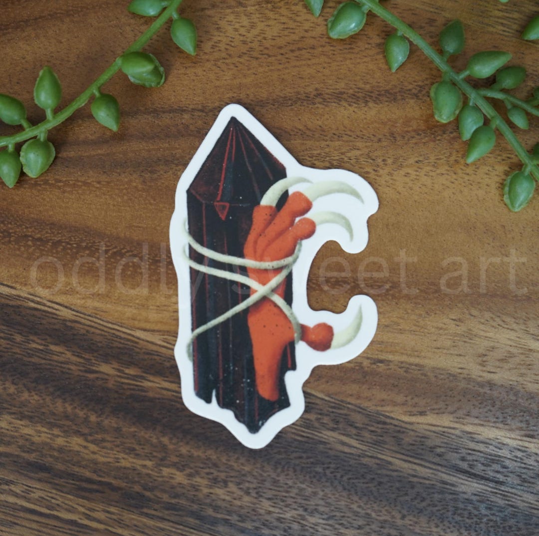 Crystal Sticker Claw 3" Die-cut Vinyl Sticker |creepy Cute | Waterproof ...