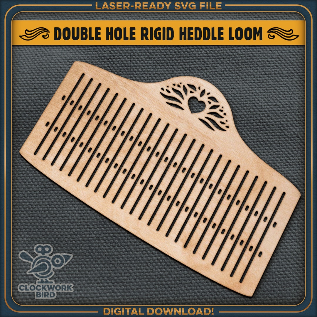 Double Hole Tape Loom, Rigid Heddle Loom for 73 Threads (unique Laser ...