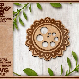 Spinning Diz (sunflower) - Unique Laser Cut File - Etsy