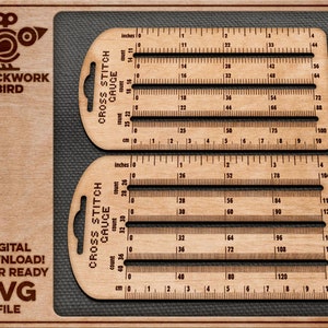 Cross Stitch Gauge Set - Unique Laser Cut File - Etsy